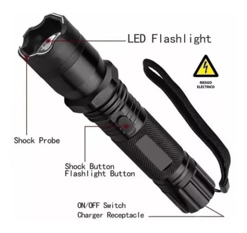 LINTERNA TASER LED RECARGABLE 1101 – TIENDA Oi