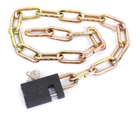 CANDADO CON CADENA SEGURIDAD – TIENDA Oi