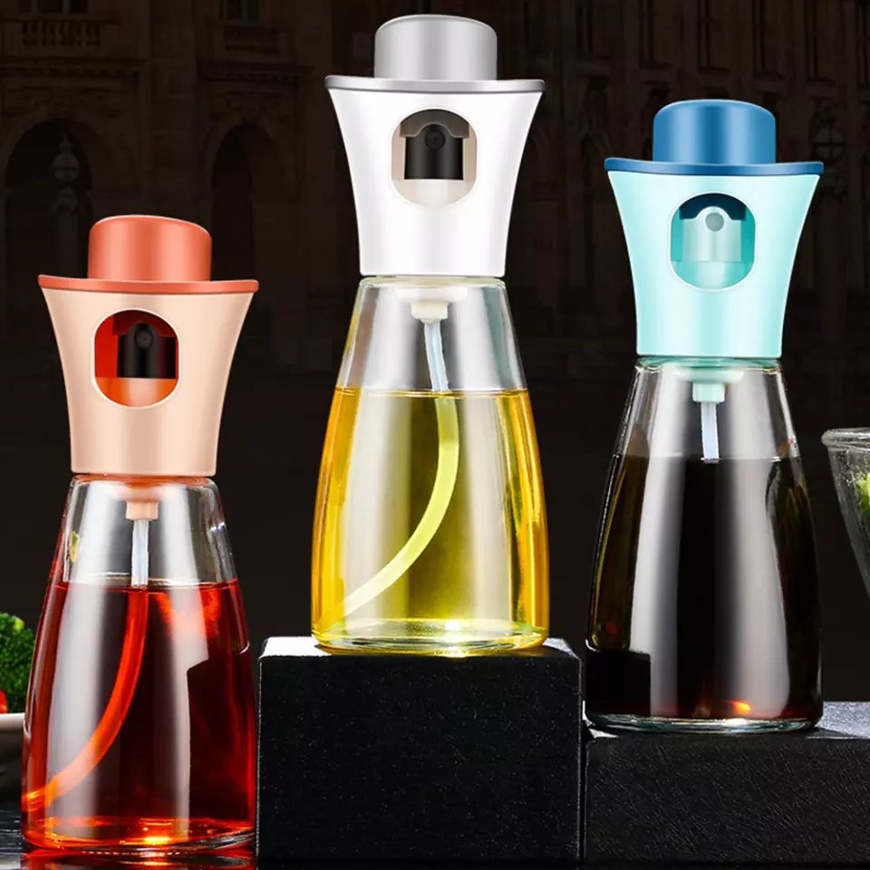 DISPENSADOR DE ACEITE O VINAGRE VIDRIO push type spray bottle - TIENDA Oi