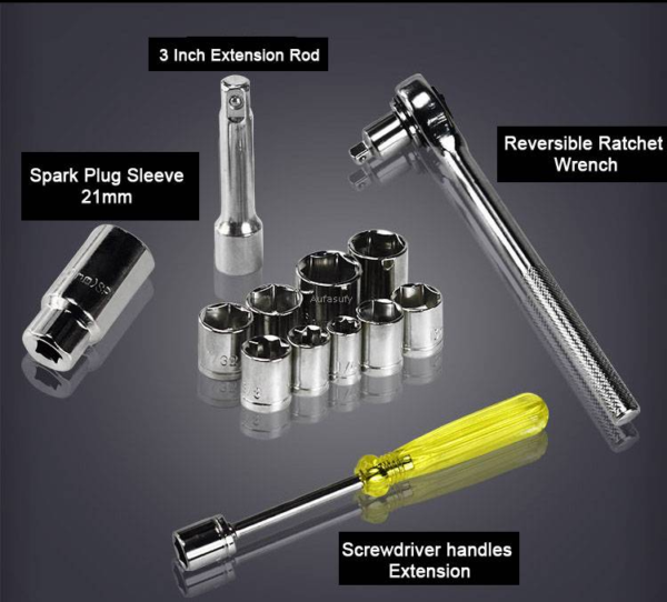 KIT HERRAMIENTA Juego De Copas Ratchet 40 Piezas + Caja - TIENDA Oi