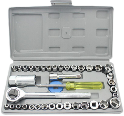 KIT HERRAMIENTA Juego De Copas Ratchet 40 Piezas + Caja - TIENDA Oi
