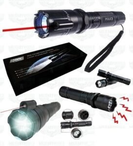 LINTERNA TASER LASER LED Recargable 110v 288 – TIENDA Oi