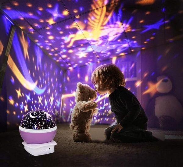 LAMPARA ESTRELLAS Usb proyector pegazo giratorio colores - TIENDA Oi