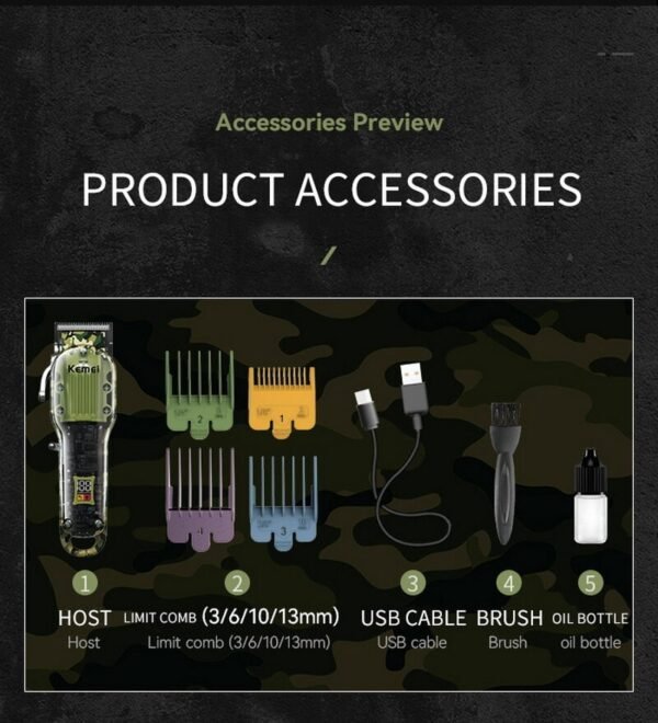 MAQUINA peluquera Kemei hair clipper km-1926 - TIENDA Oi